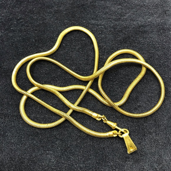 Jewelry | Vintage Gold Plated Snake Chain Long 34 | Poshmark